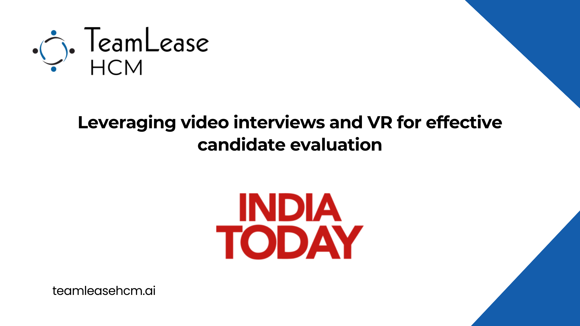 Leveraging video interviews and VR for effective candidate evaluation ...