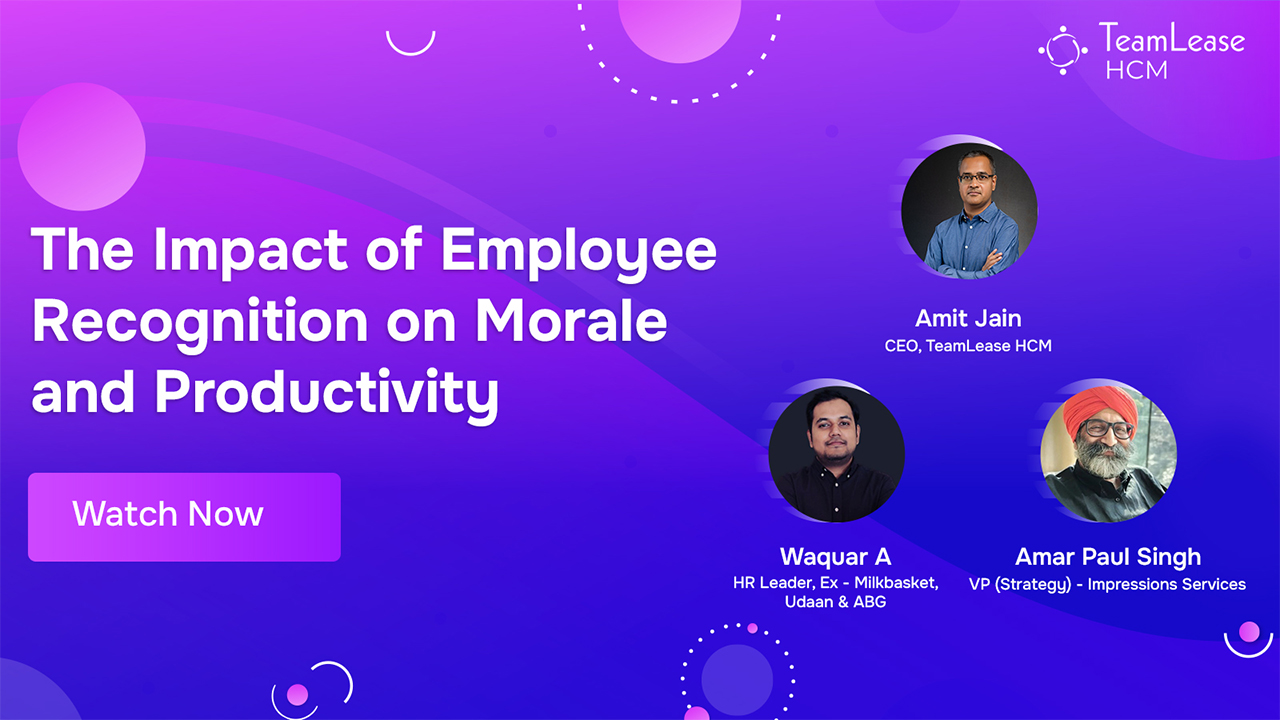 The Impact of Employee Recognition on Morale and Productivity - Teamlease HCM